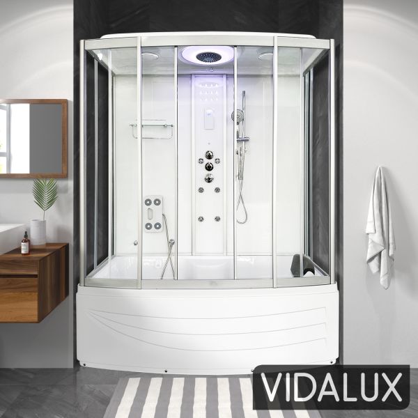 Buy From UK's #1 - Vidalux SS1700 Steam Shower Whirlpool Bath 1700 x 900
